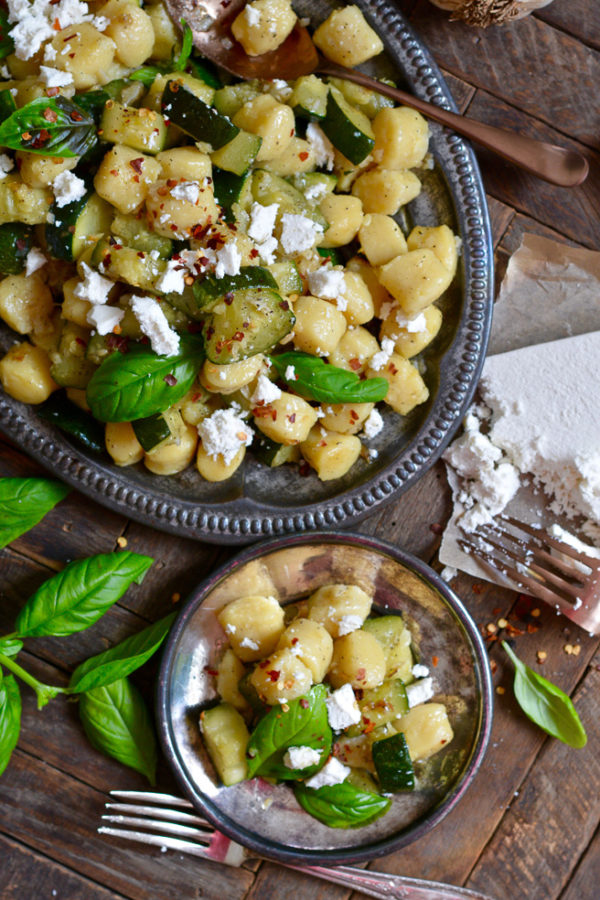 Gnocchi with Zucchini, Fresh Herbs and Ricotta Salata | Ciao Chow Bambina