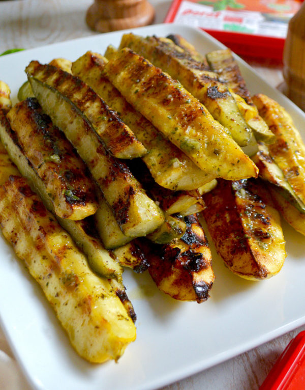 Grilled Cucumbers and Yellow Squash with Dorot Herbs | Ciao Chow Bambina