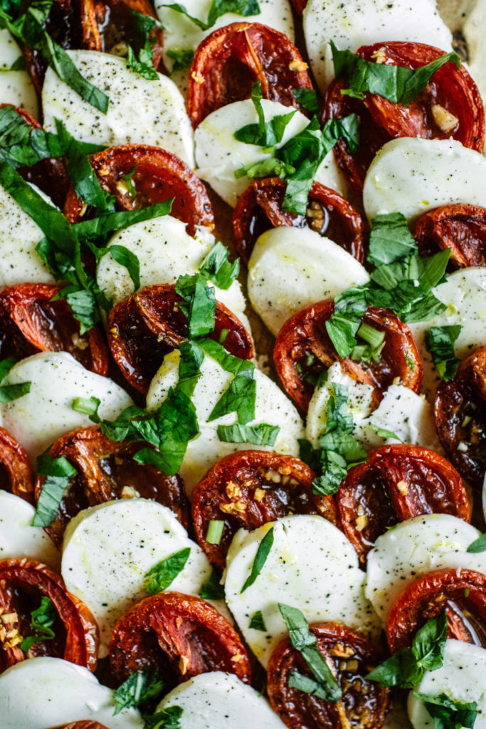 Roasted Tomato Caprese Salad | Ciao Chow Bambina